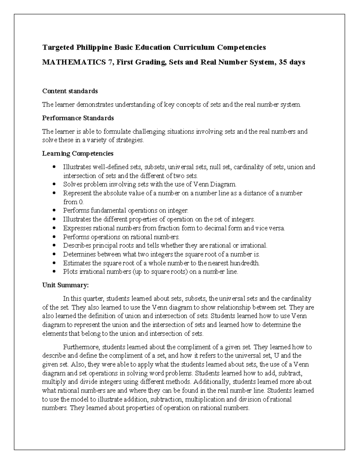 Daily Lesson LOG - I hope it helps. - Targeted Philippine Basic ...