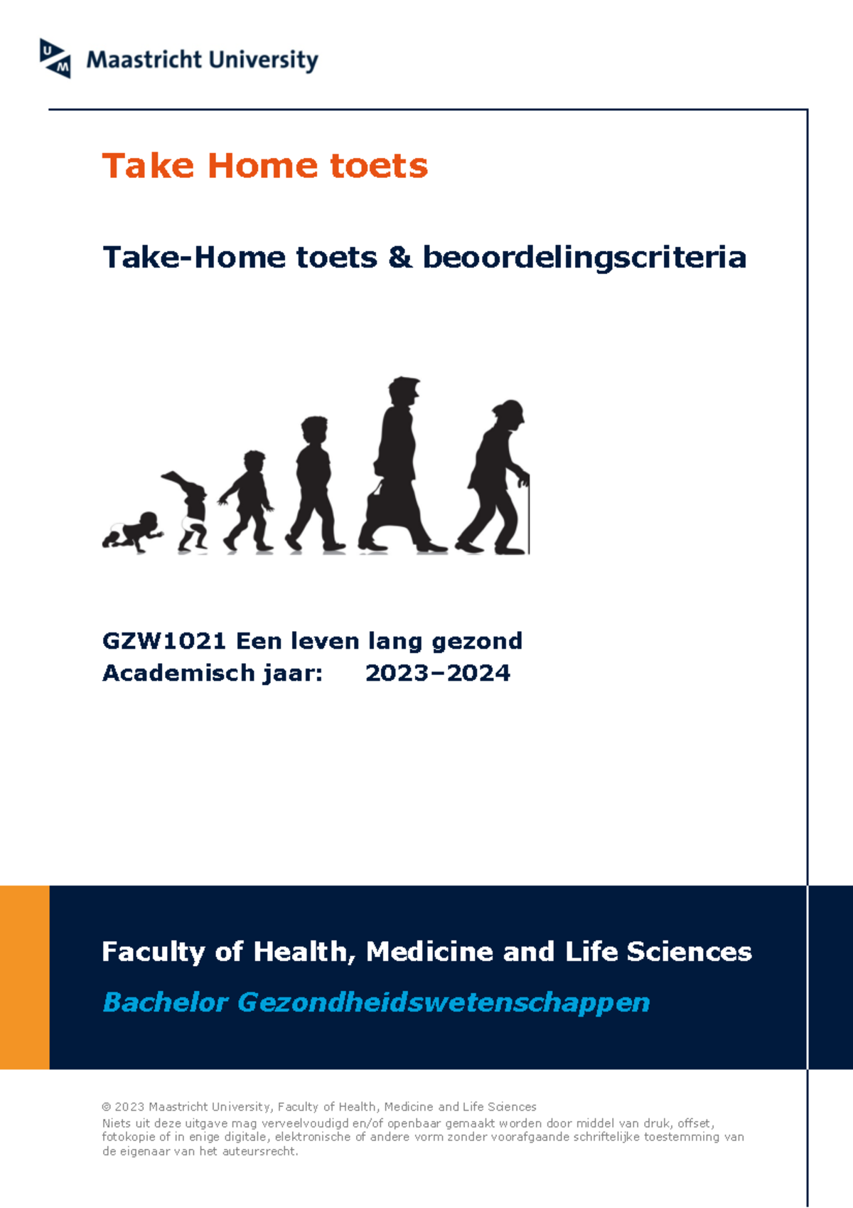 GZW1021 Take Home Toets 2023-2024 - ã 2023 Maastricht University ...