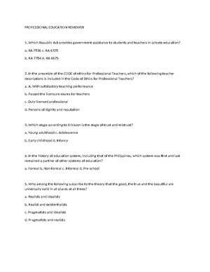 Domain 7 outline - PPST - The National Competency- Based Teacher ...