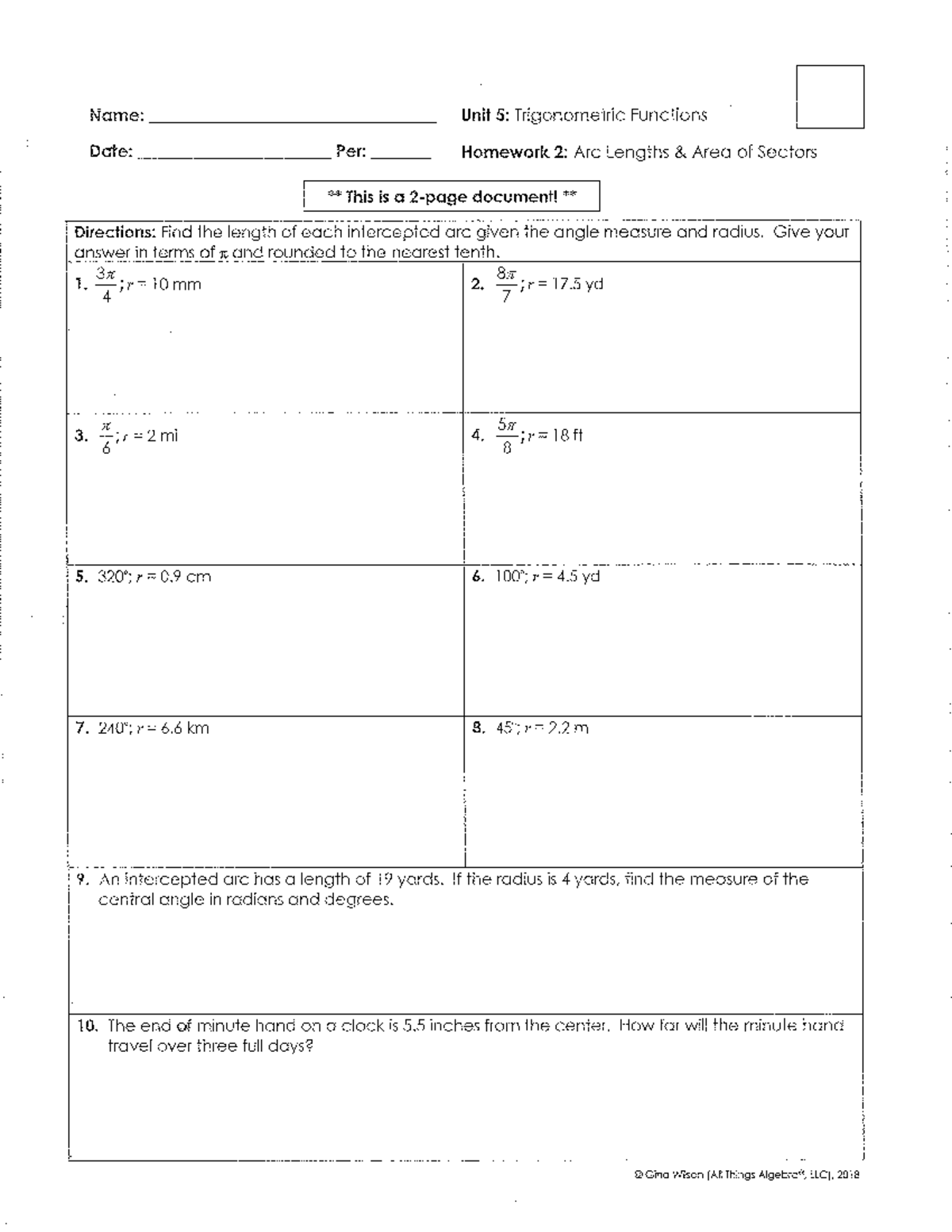 Trig 1.2 Homework - mtc1008 - Studocu