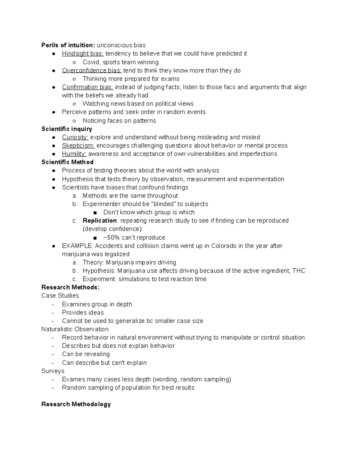 Psych 1010 Lecture 9 8 - Perils of intuition: unconscious bias ...