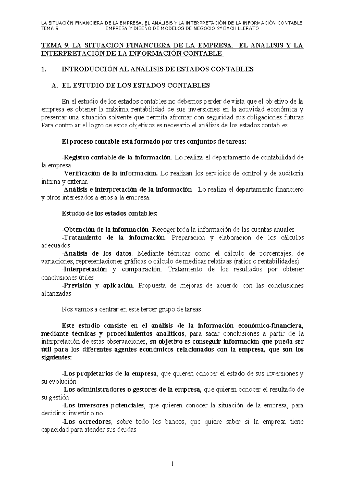 EDMN 2. TEMA 9 - TEMA 9 EMPRESA Y DISEÑO DE MODELOS DE NEGOCIO 2º ...