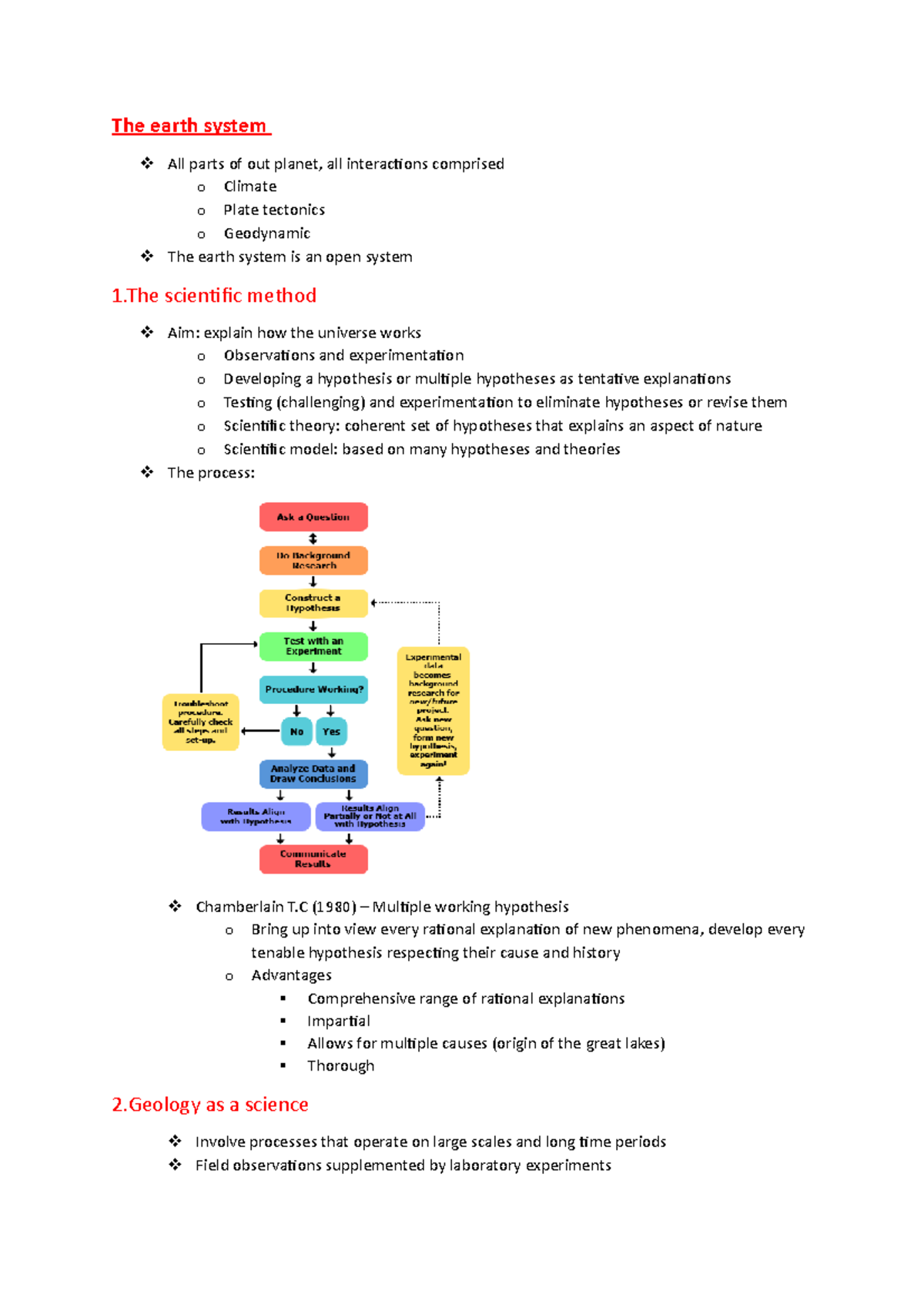 The earth system - Lecture notes 1 - The earth system All parts of out ...
