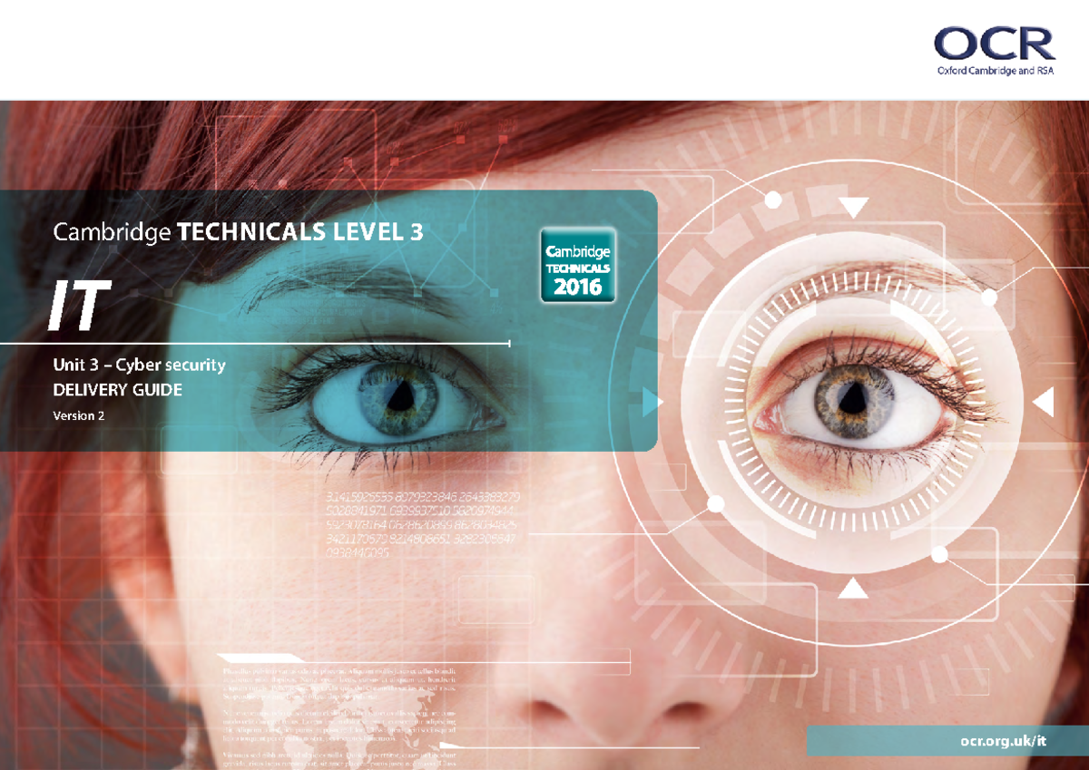 277004-cybersecurity - Unit 3 – Cyber security DELIVERY GUIDE Version 2 ...