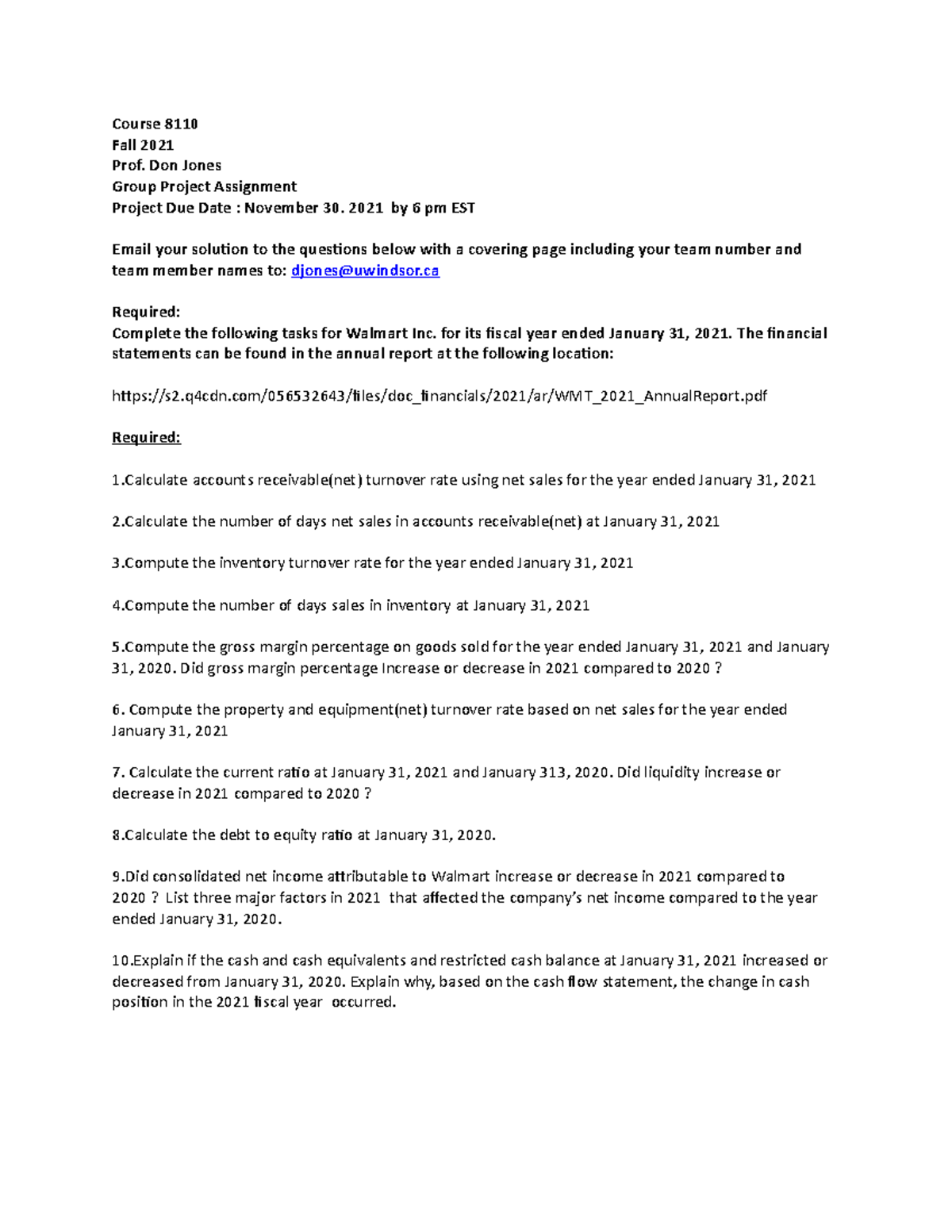 2021 Group Project Assignment due November 30, 2021 - Course 8110Fall ...