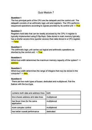 Homework set 5 - Why does DMA require cycle stealing? DMA requires cycle stealing to avoid ...