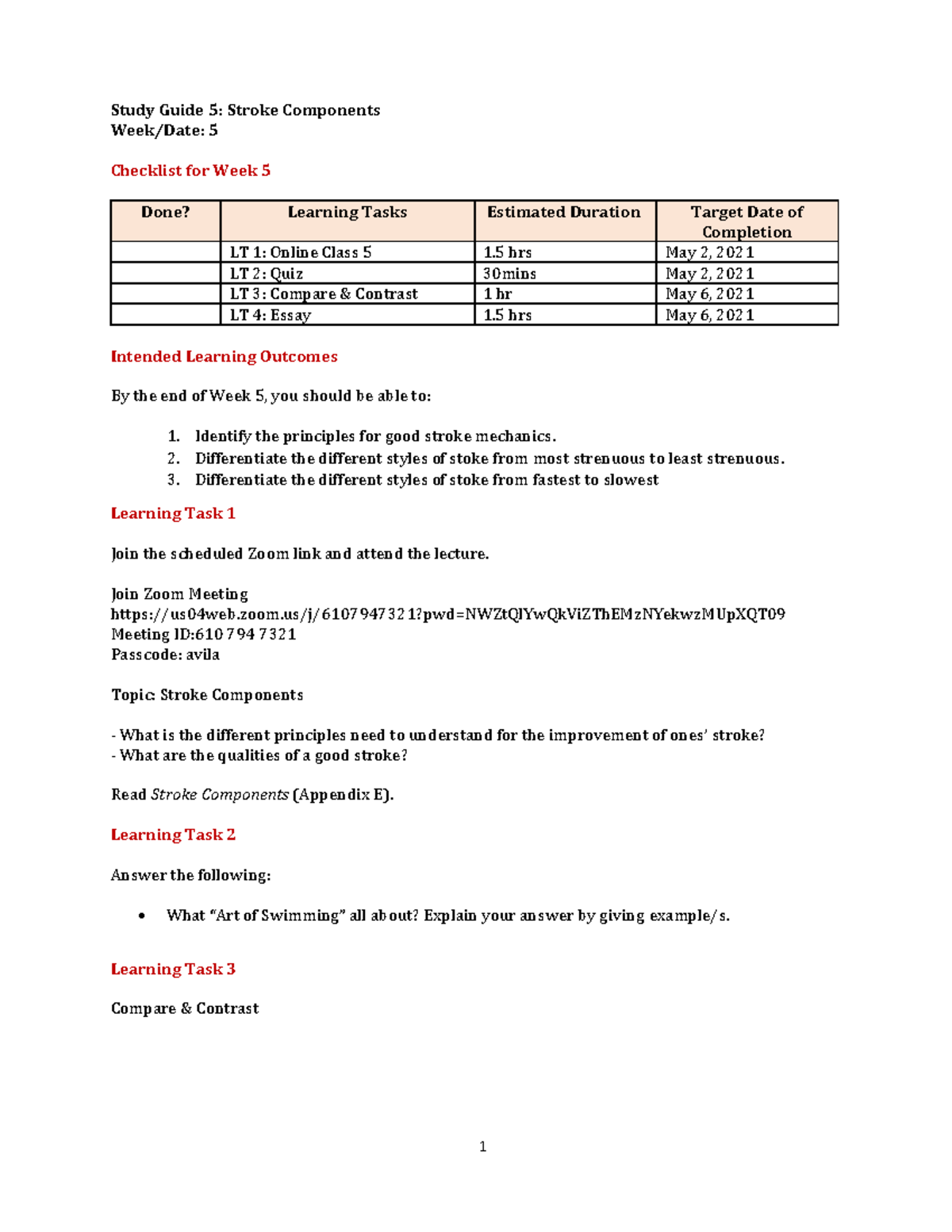 Study-Guide-5 Stroke-Components - Study Guide 5: Stroke Components Week ...