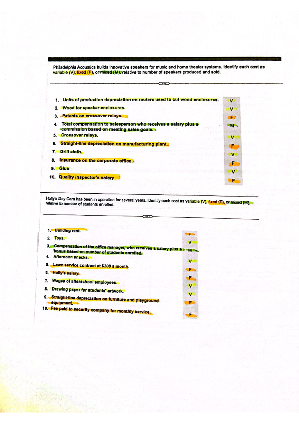 M5 - homework for chapter five, all questions included with detailed steps to solve - Studocu