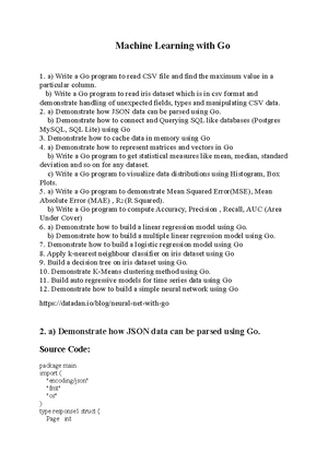 machine learning - JNTU Kakinada - Studocu