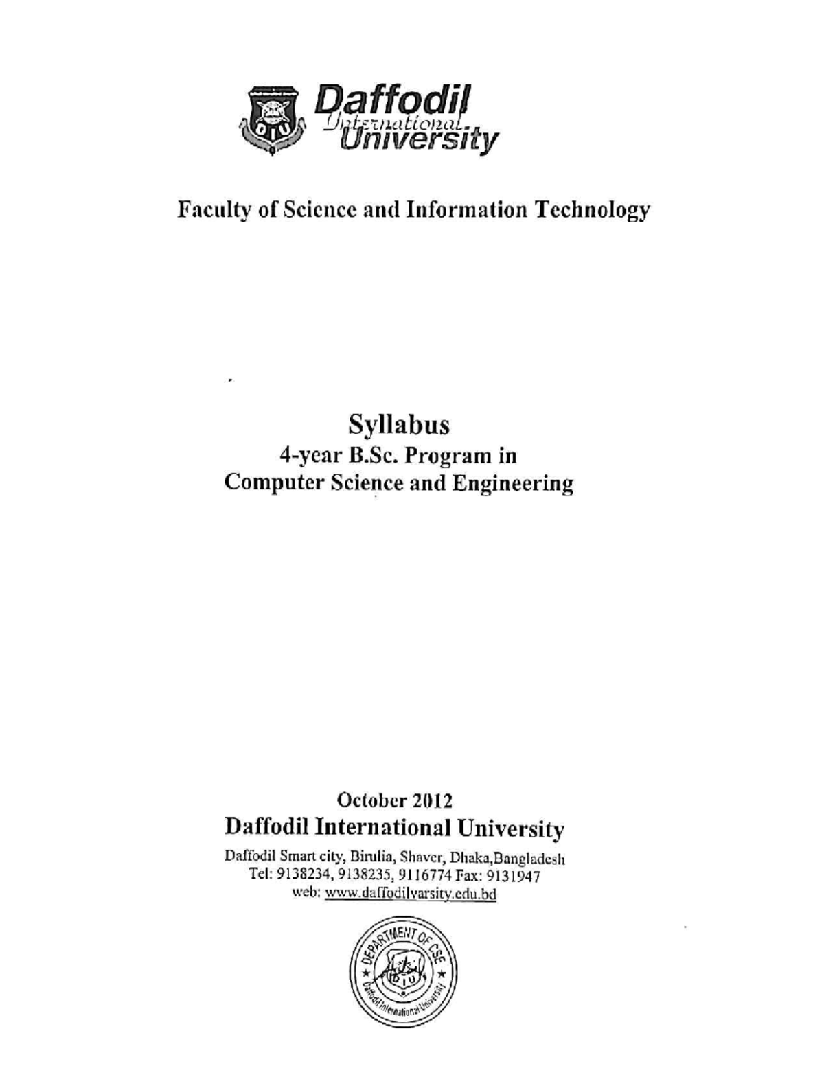 MD Hasibul Malek Badhon course curriculam details - computer fundamentals - Studocu