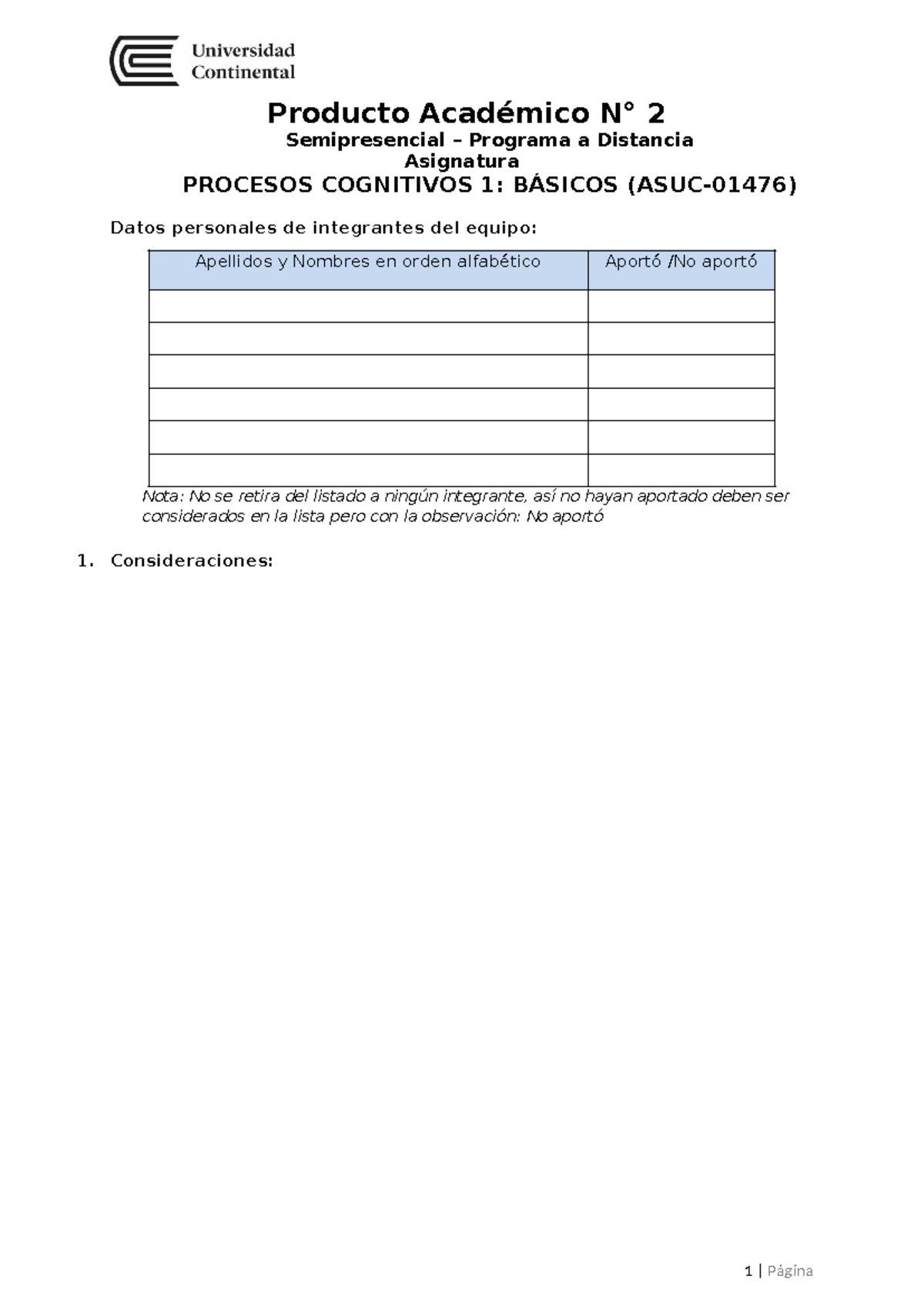 Producto Académico N°2 2022 20 cognitivos - Producto Académico N° 2 Semipresencial – Programa a ...