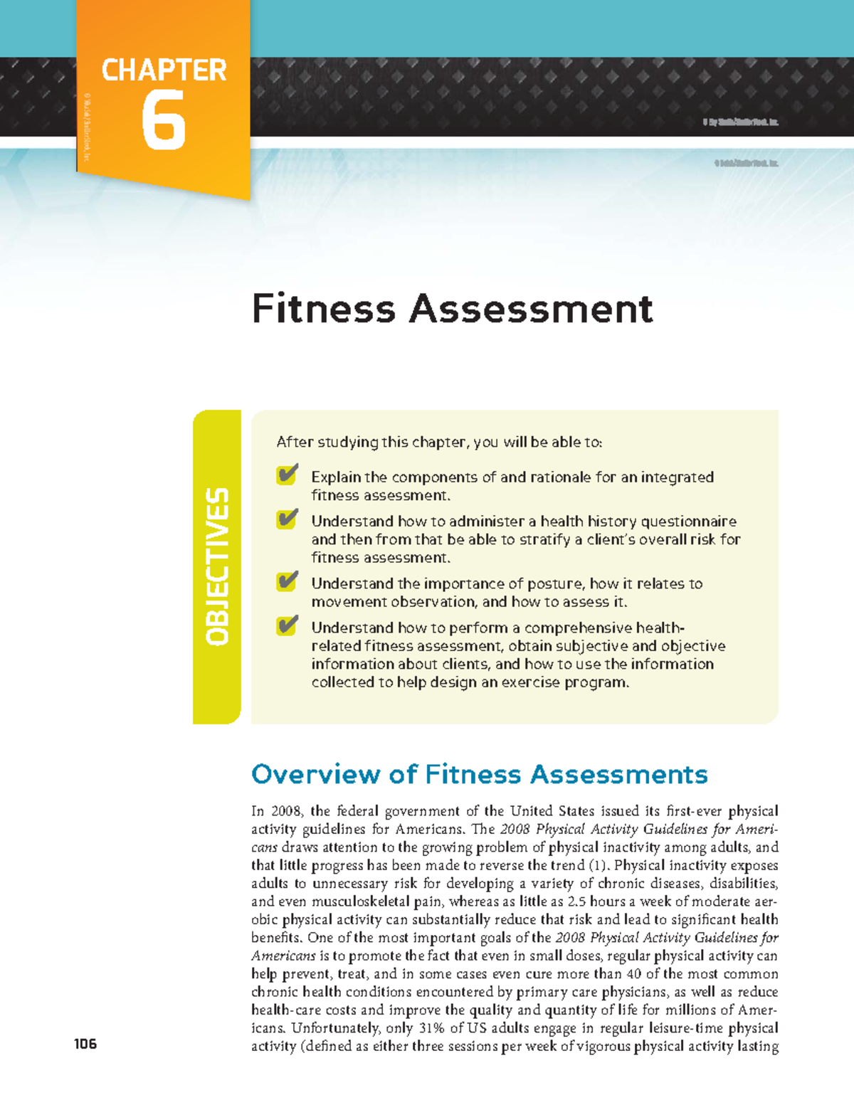 NASM Fitness Assessment - Overview of Fitness Assessments In 2008, the ...