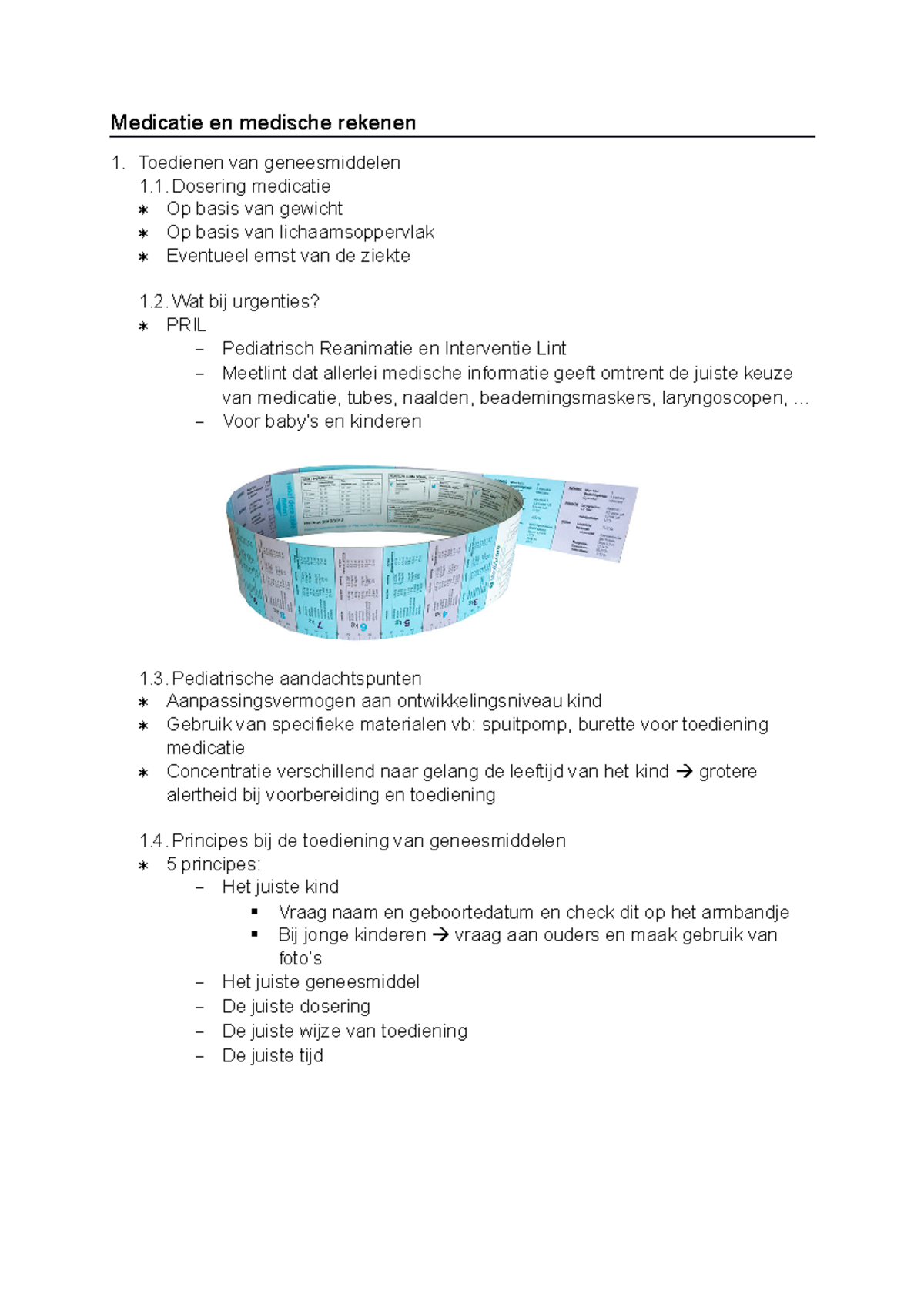 Medicatie + medische rekenen moeder en kind, pediatrie - Medicatie en ...