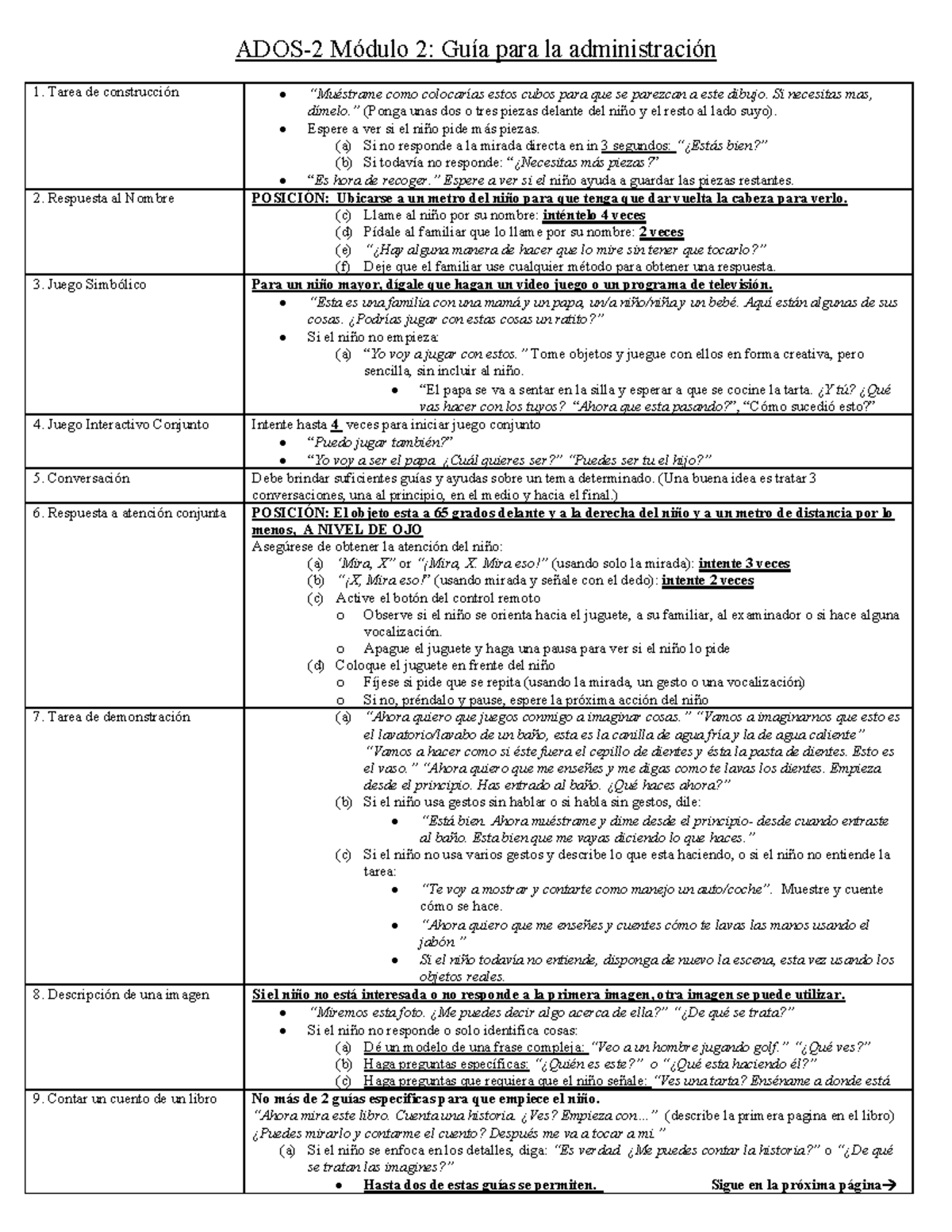 ADOS-Modulo-2 - Ados - Modulo 2 - chuleta - ADOS- 2 Módulo 2: Guía para ...