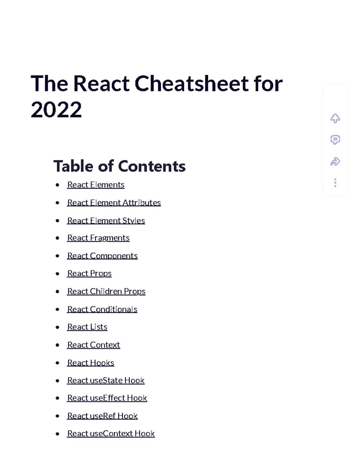 The React Cheatsheet for 2022 - Information and Communications ...