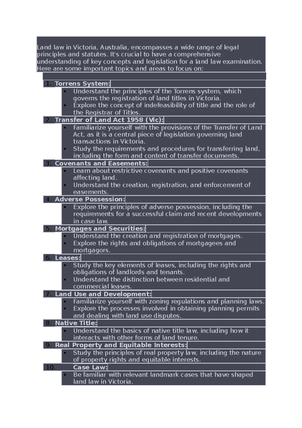 Land law in Victoria - land law land law land law land law land law ...