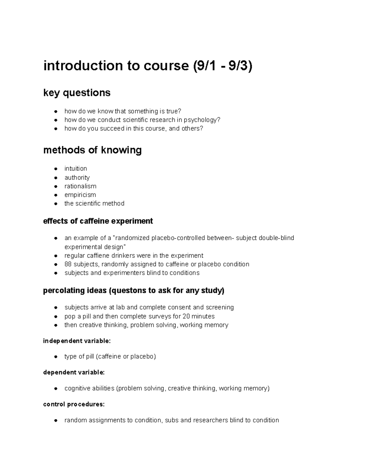 Introduction to course - Studocu