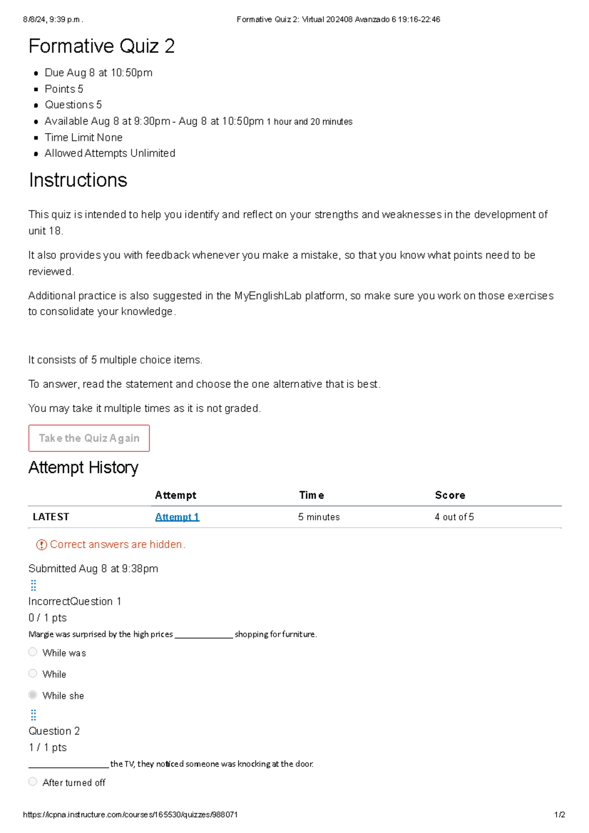 Formative Quiz 2 Virtual 202408 Avanzado 6 19 16-22 46 - Formative Quiz ...