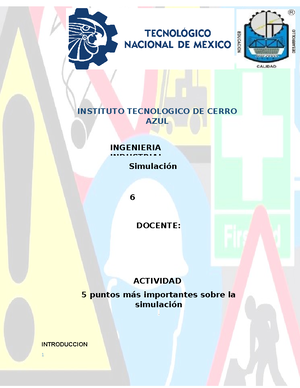 Simulacion - apuntes unidad 1 - 1.-que es un modelo continuo? Los ...