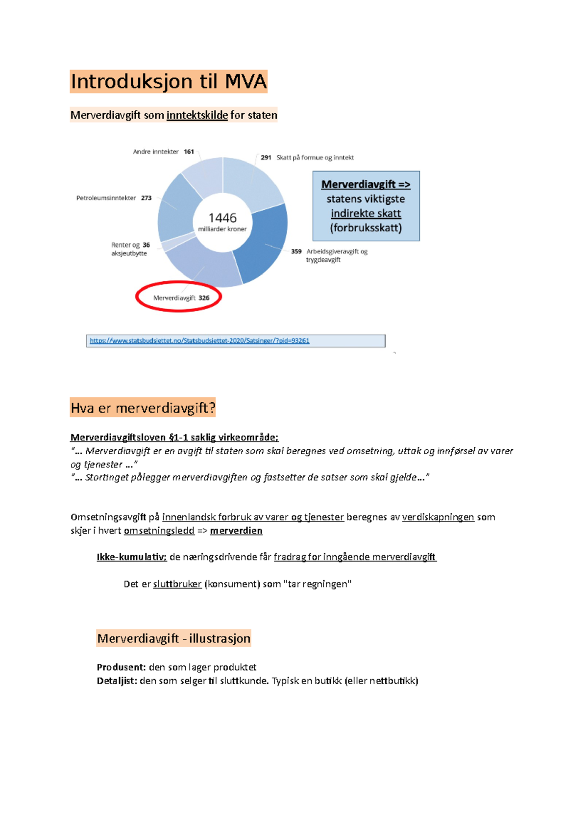 Introduksjon til MVA - Introduksjon til MVA Merverdiavgift som ...