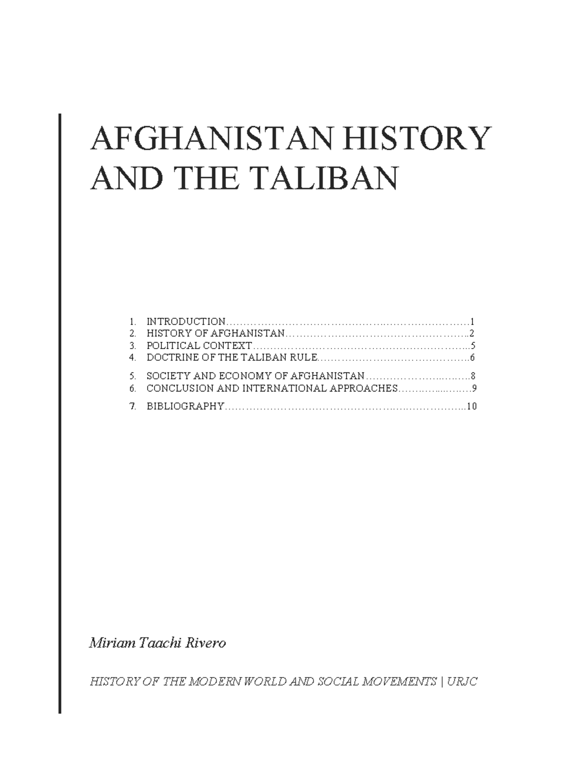 History of Afghanistan and the Taliban - AFGHANISTAN HISTORY AND THE ...