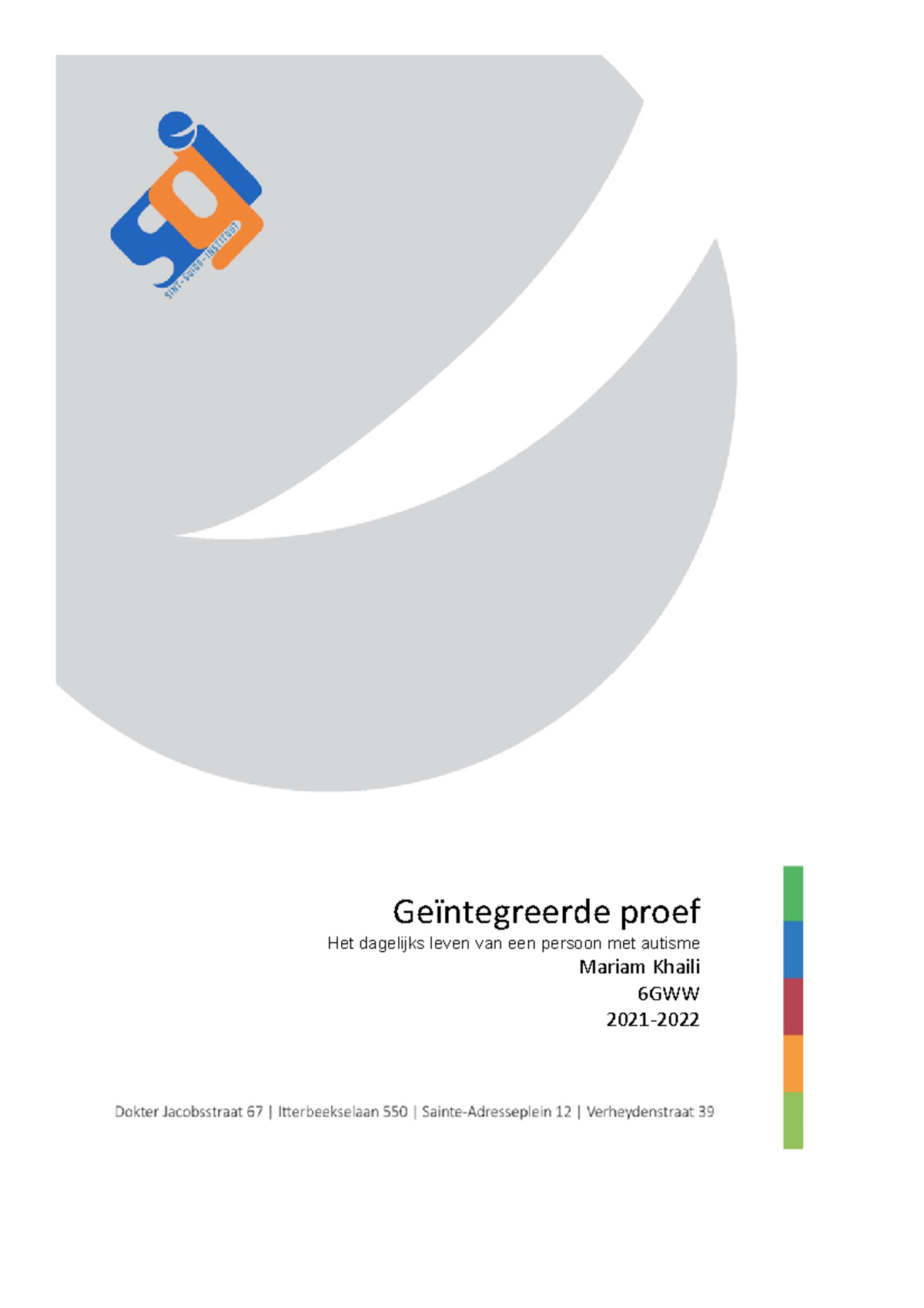 GIP opdracht Autisme (automatisch hersteld) - Geïntegreerde proef Het ...