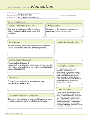 Clozapine Drug Card pharm - ####### ACTIVE LEARNING TEMPLATES ...
