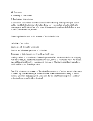 Food-related dangers 5 - V. Conclusion A. Summary of food related ...