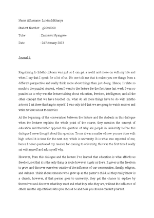 Intetho Zobomi - Think Piece 7 - INTETHO ZOBOMI Esona L Mdingi g20M ...