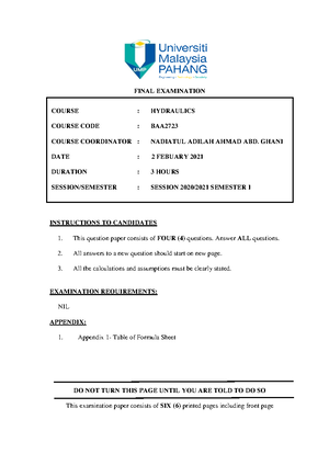 Experiment 4 LAB REPORT - FACULTY OF CIVIL ENGINEERING TECHNOLOGY ...