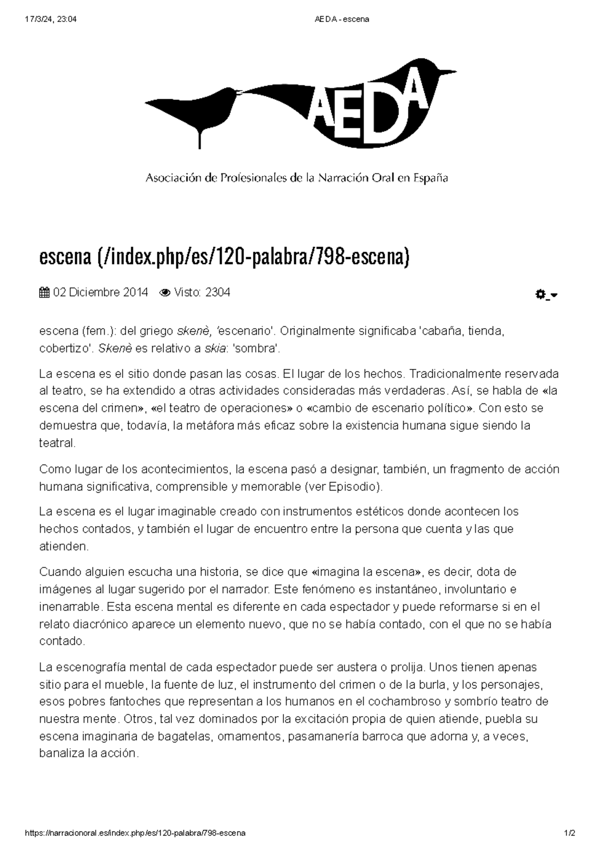 AEDA - escena - 17/3/24, 23:04 AEDA - escena narracionoral/index.php/es/120-palabra/798-escena 1 ...