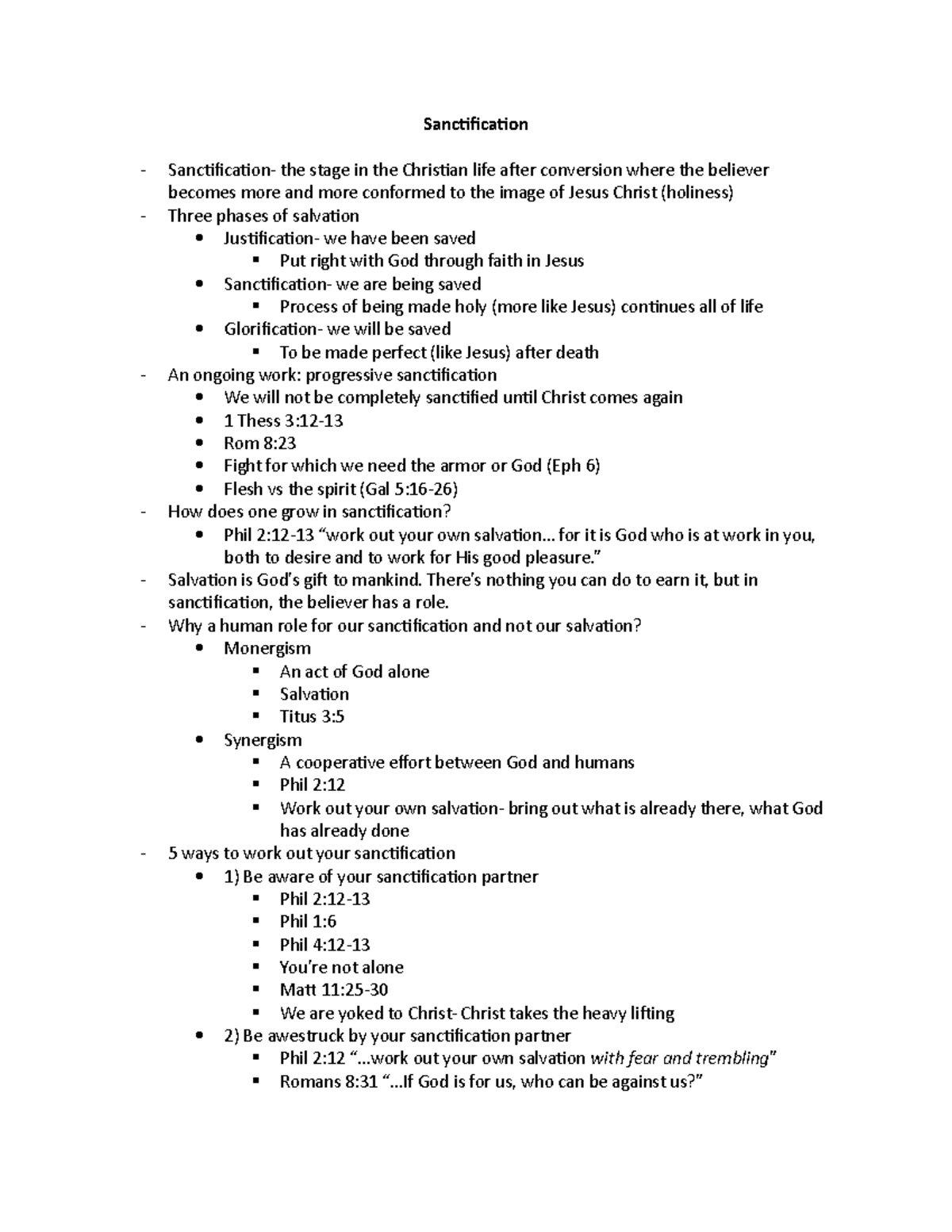 Christian Faith- Sanctification and the Doctrine of the Church ...