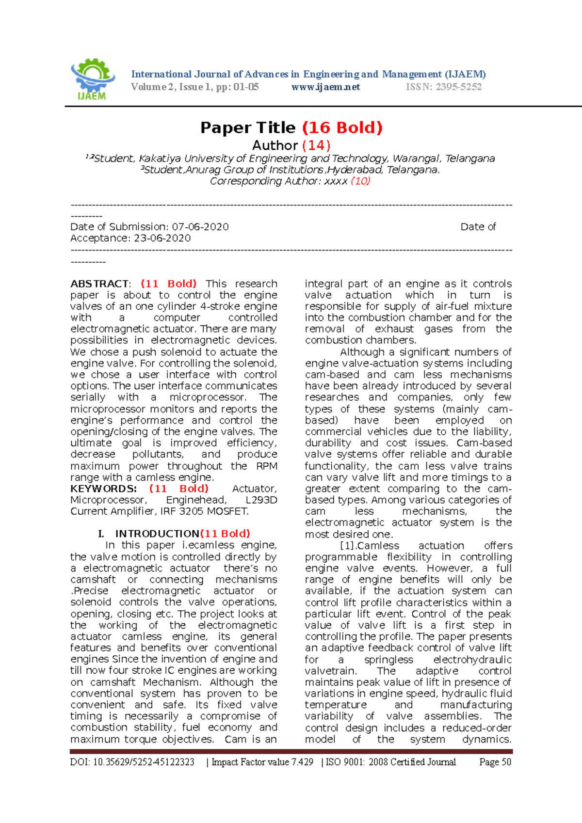 Paper format - sfa - Volume 2, Issue 1, pp: 01-05 ijaem ISSN: 2395 ...