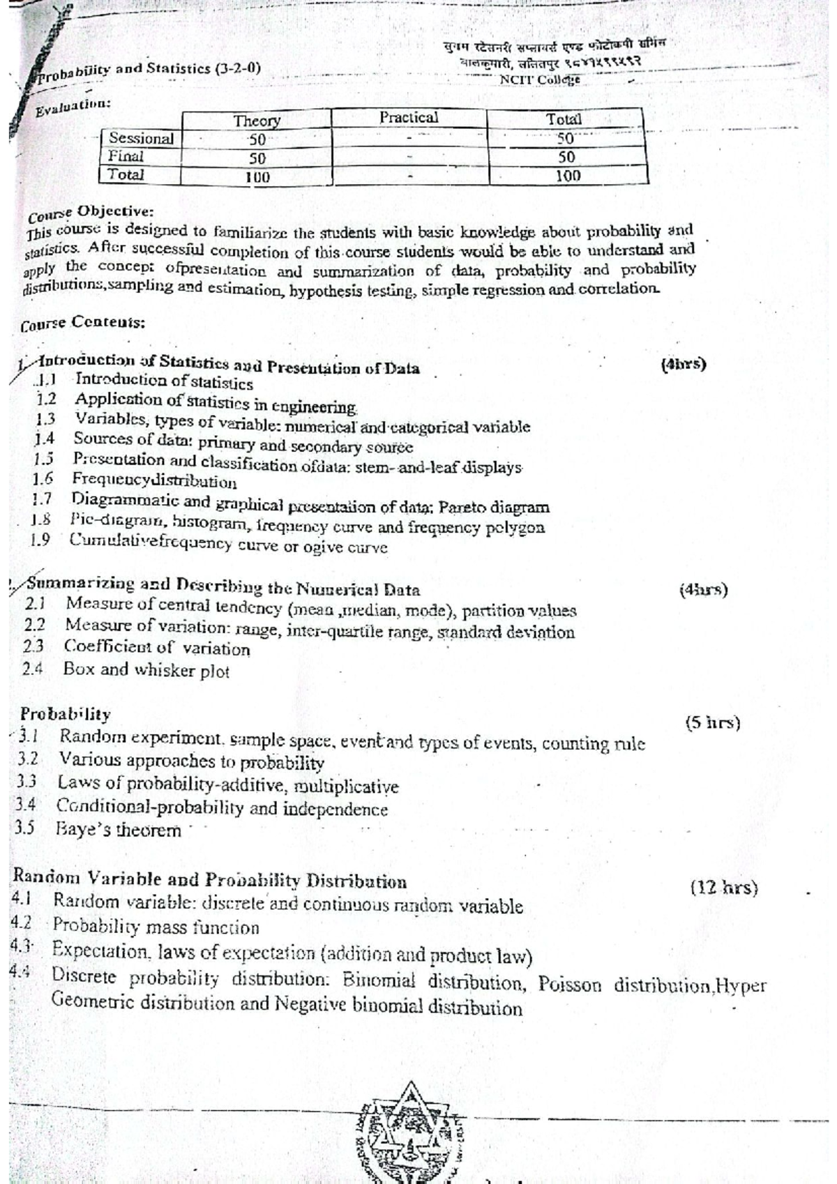 P & S question - Probability and Queuing Theory - Studocu