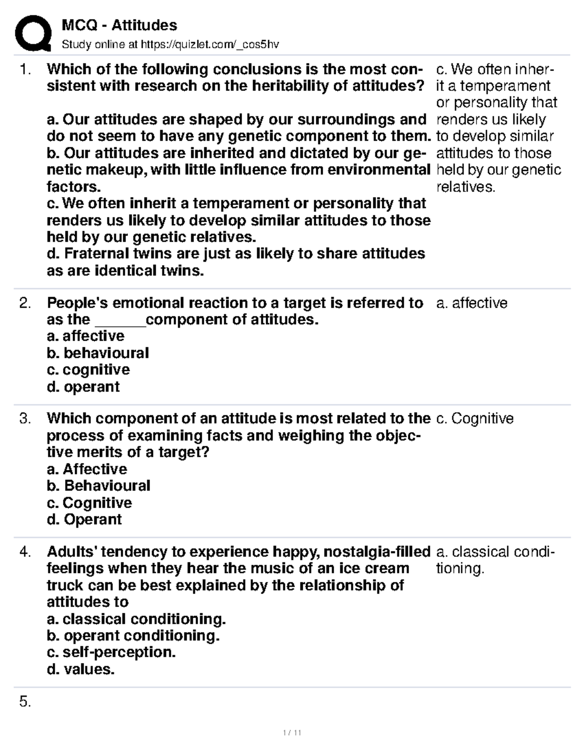 Attitude Questions - Study online at quizlet/_cos5hv Which of the ...