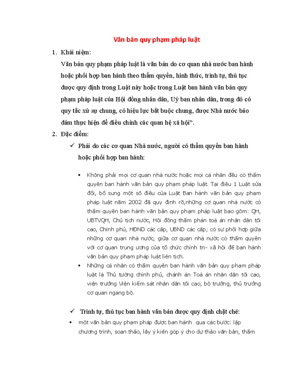 Văn bản quy phạm pháp luật - Văn b n quy ph m pháp lu tả ạ ậ Khái niệm: Văn bản quy phạm pháp ...