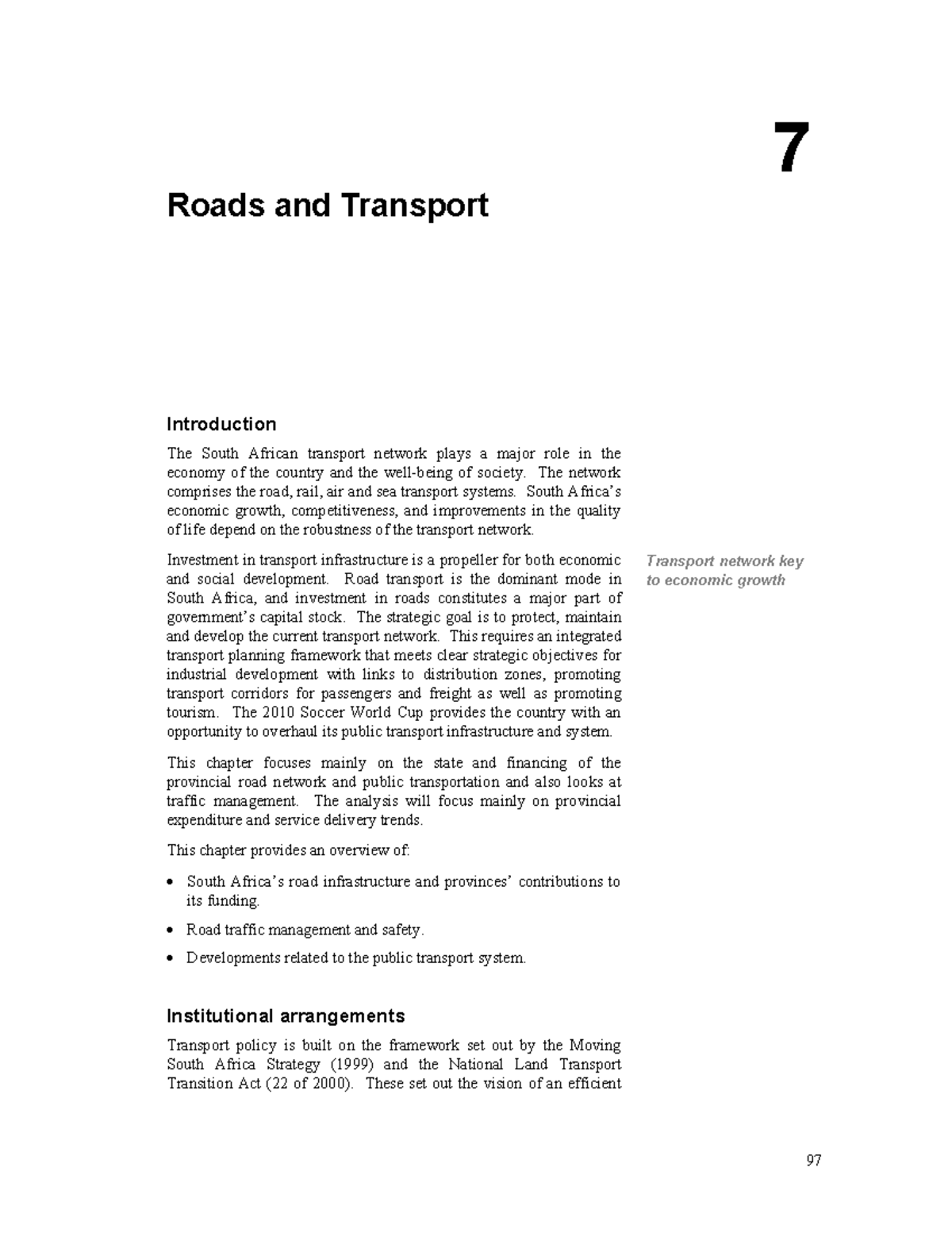 Inbound 256472014 8734215733 - 7 Roads and Transport Introduction The ...