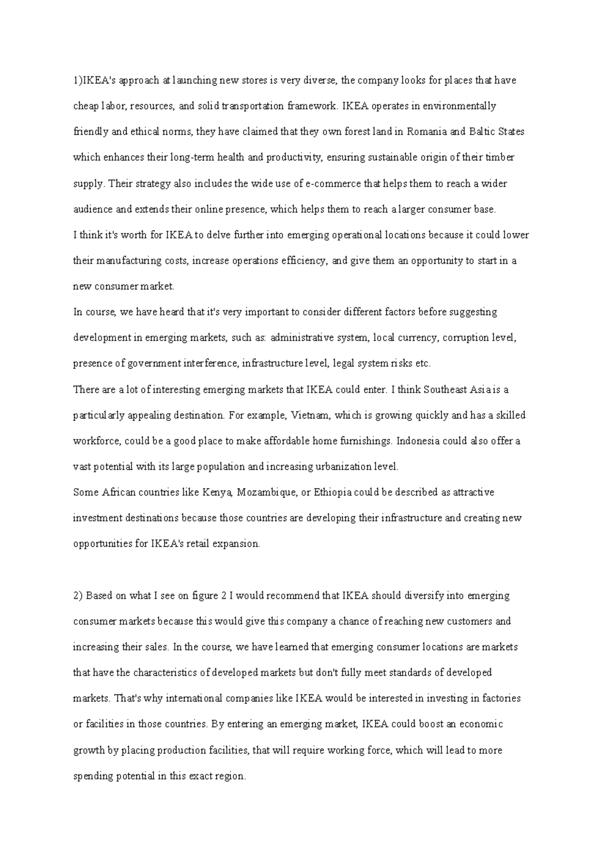 IKEA Case Study - 1)IKEA's approach at launching new stores is very ...