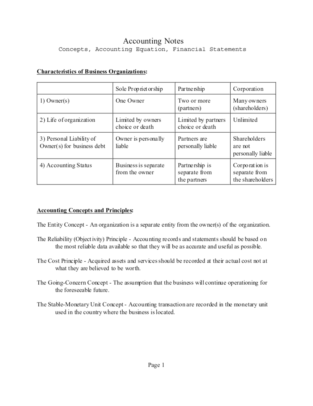 Fundamentals of Accounting Lecture Note 101 - Studocu