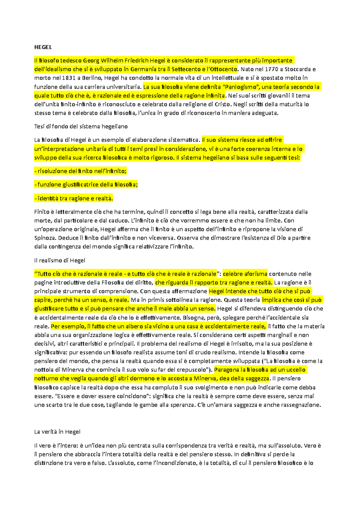 Hegel vita e pensiero - HEGEL Il filosofo tedesco Georg Wilhelm ...