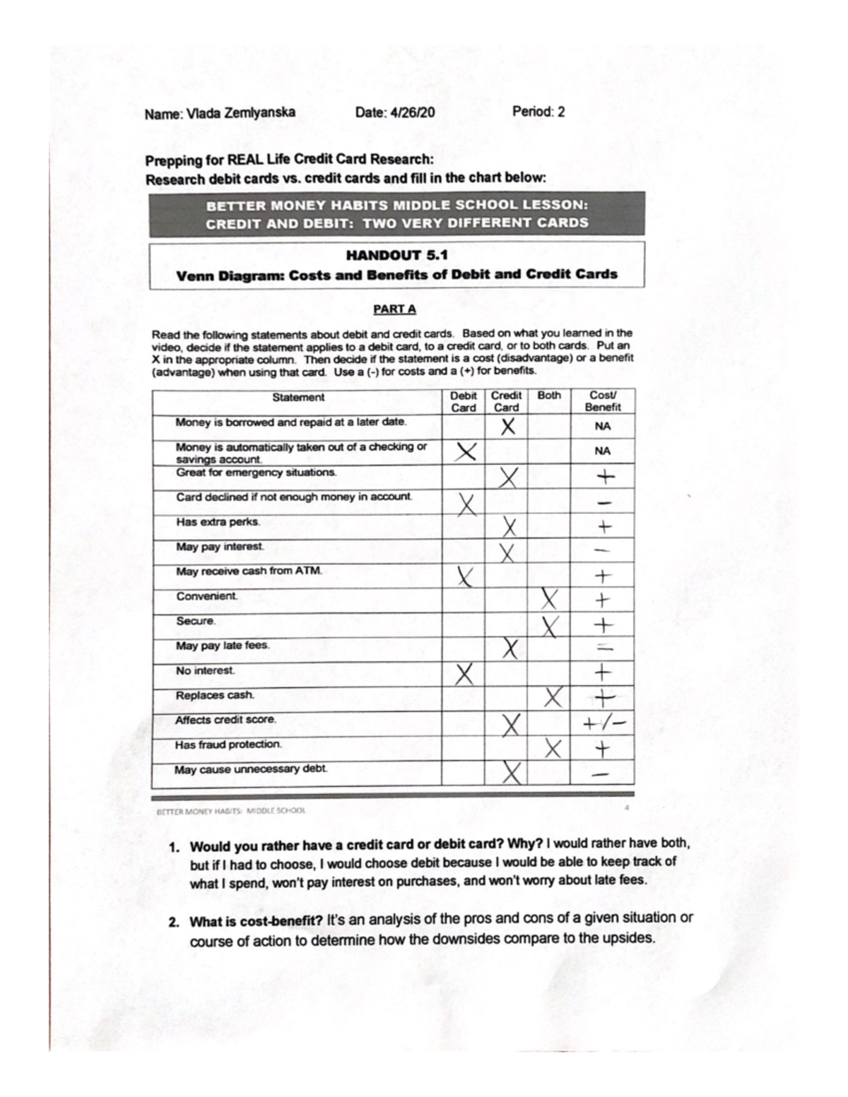 Credit Card Project - ECO2013 - Studocu