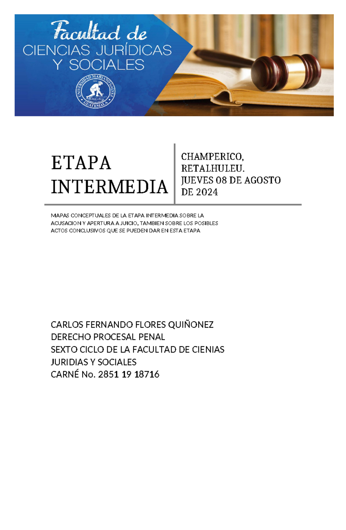 MAPA Conceptual DPP - ETAPA INTERMEDIA CHAMPERICO, RETALHULEU. JUEVES ...