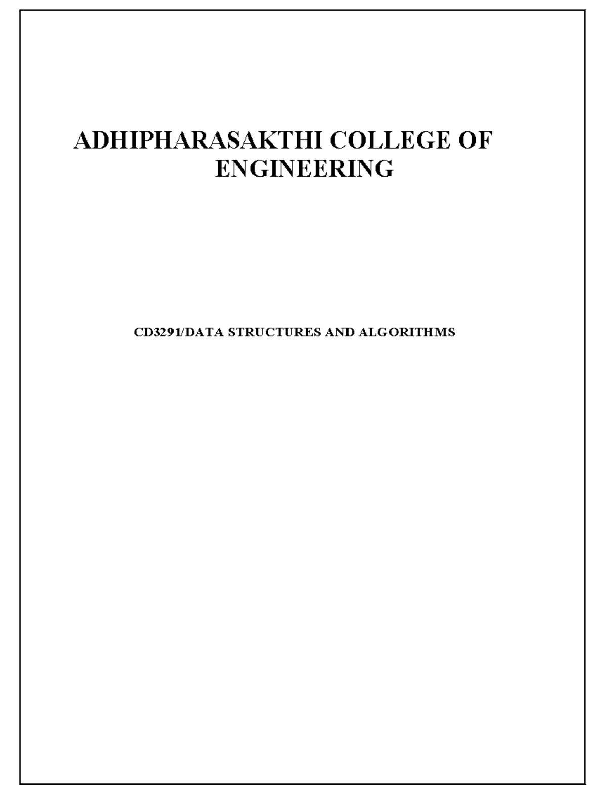 CD3291-Data-Structures-and-Algorithms-Lecture-Notes-2 - ADHIPHARASAKTHI ...