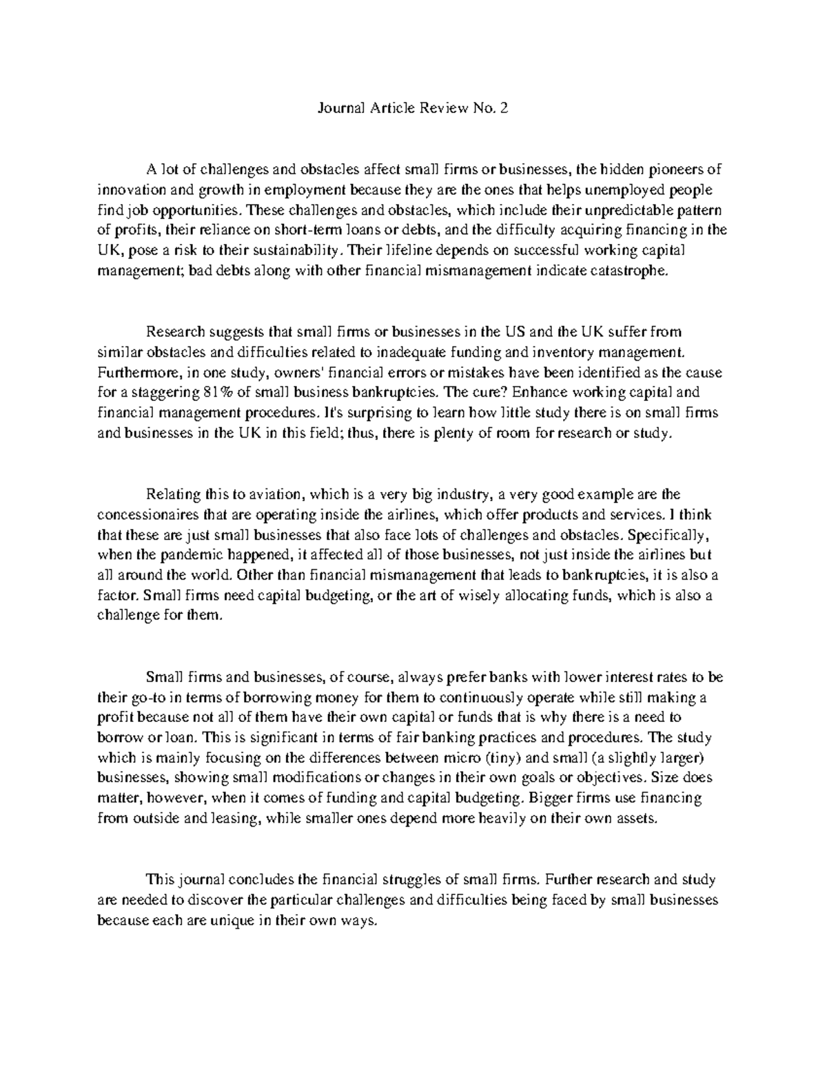 Journal-Article-Review-Number-2 - Journal Article Review No. 2 A lot of ...