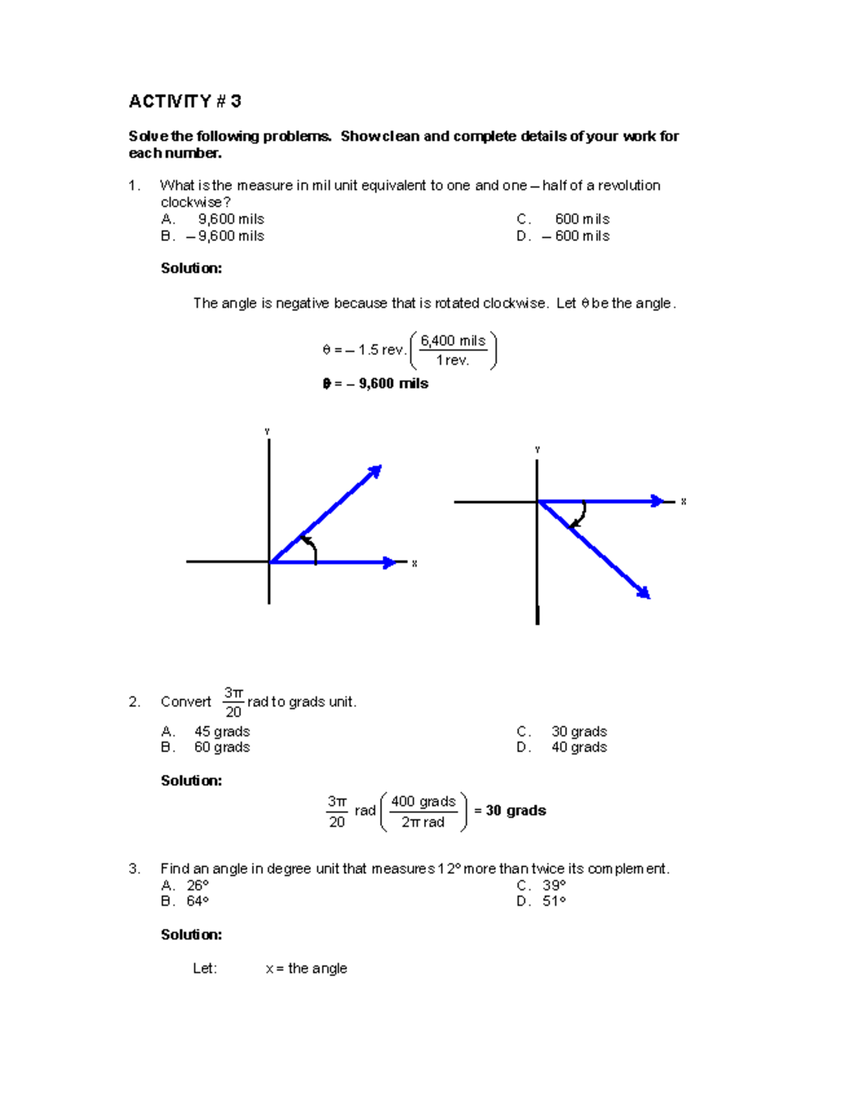Trigo ACT3sol - Solutions of the Activities by Engr. Edwin Baricuatro ...