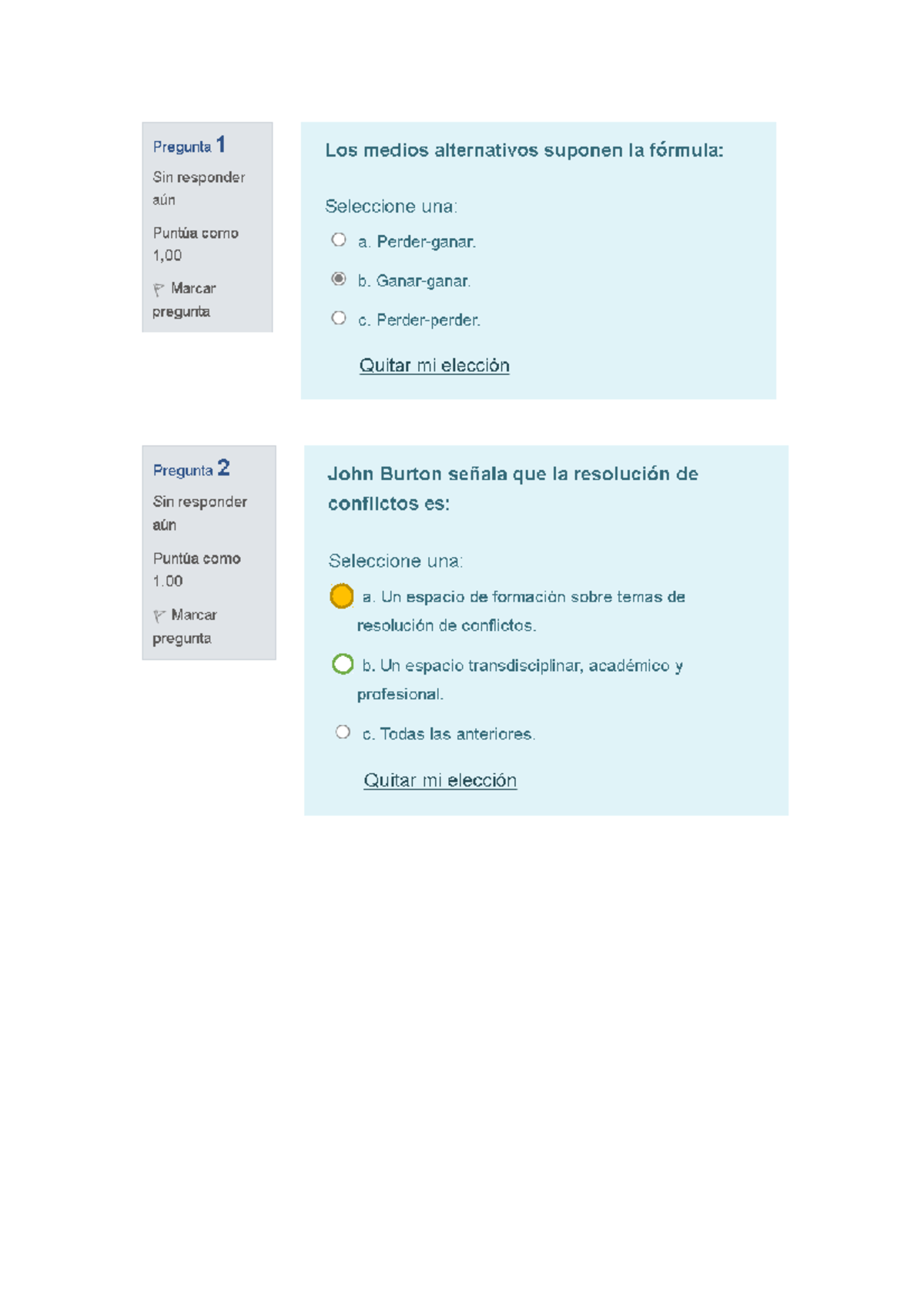 Resolución de conflictos examen mod2 - Métodos Alternativos de ...