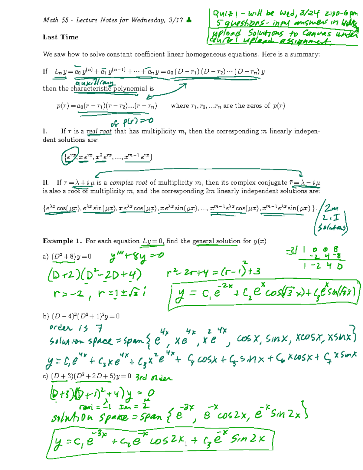 55317 annotated - Prof Patricia Michel - Math 55 - Lecture Notes for ...