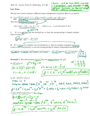 55324 annotated - Prof Patricia Michel - Math 55 - Lecture Notes for ...