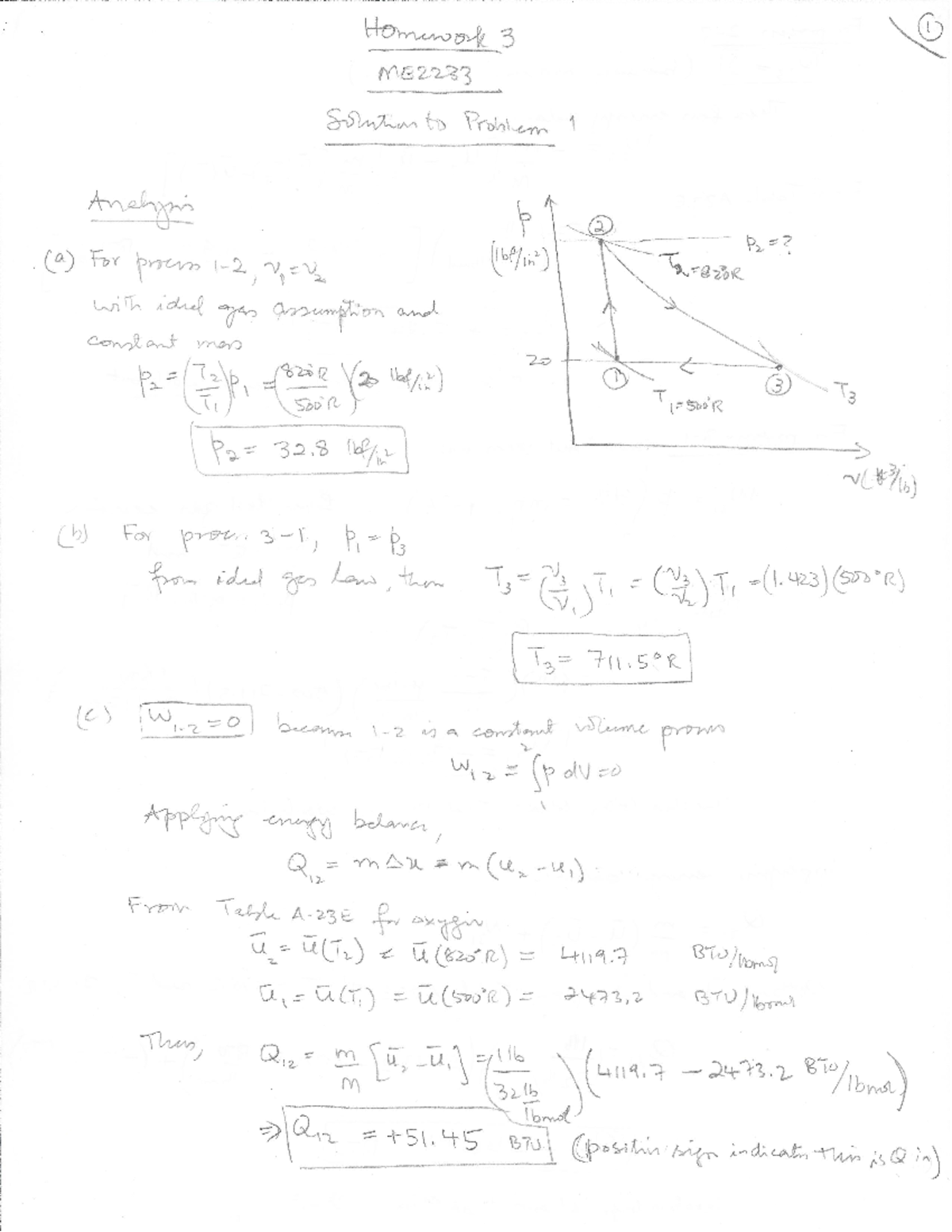 ME2233-Homework 3 Solution - ME2233 - Studocu