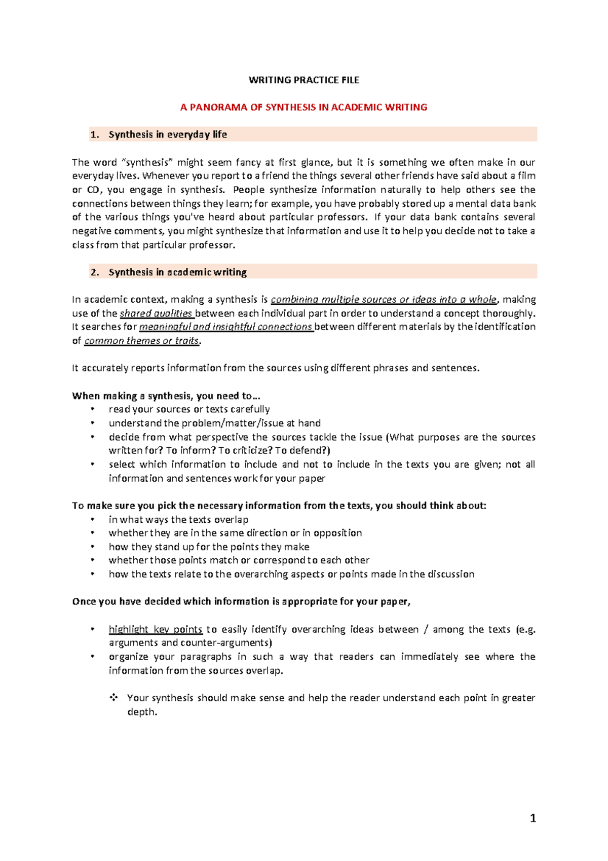 Writing Practice File (1) - WRITING PRACTICE FILE A PANORAMA OF ...